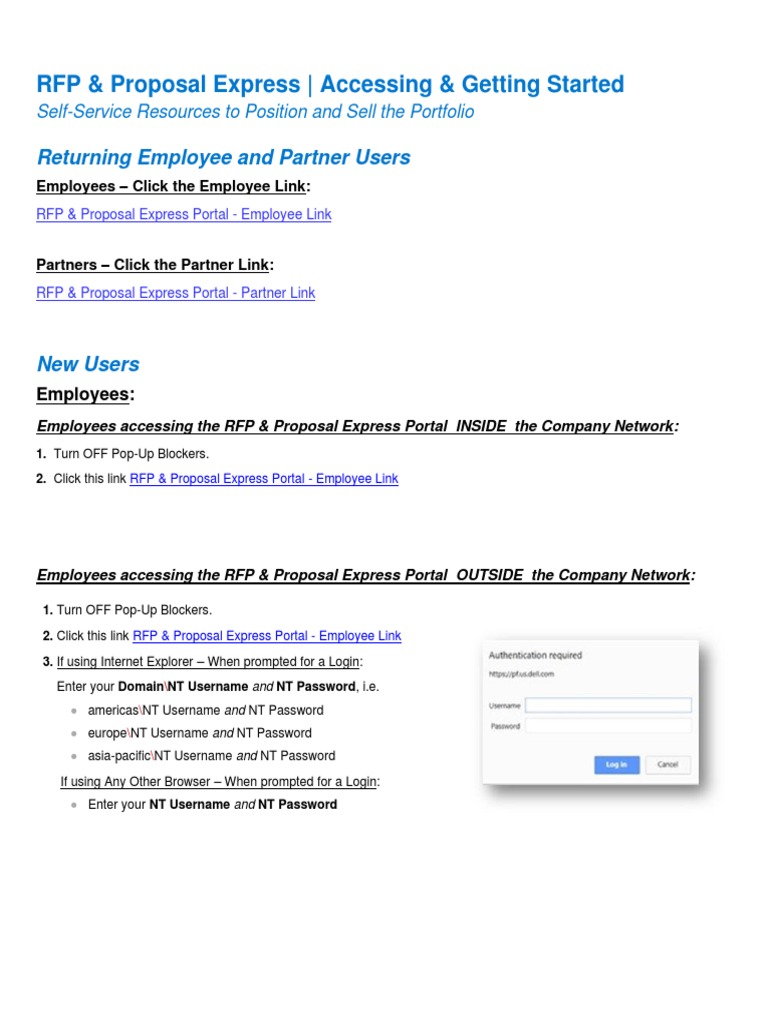 RPE 210000 RFP and Proposal Express - Accessing and Getting Started | PDF RPE 210000 RFP and Proposal Express - Accessing and Getting Started | PDF