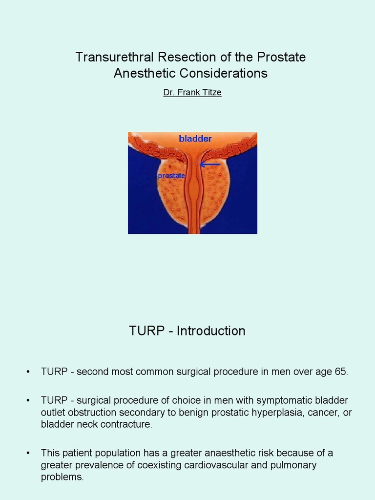 TURP_Titze | Diseases And Disorders | Medicine