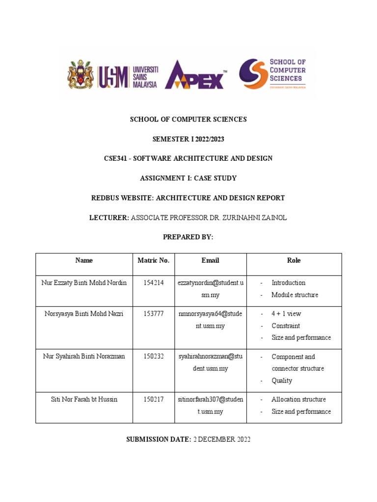 Cse341 Assignment1 G6 | PDF | Databases | Component Based Software Engineering
