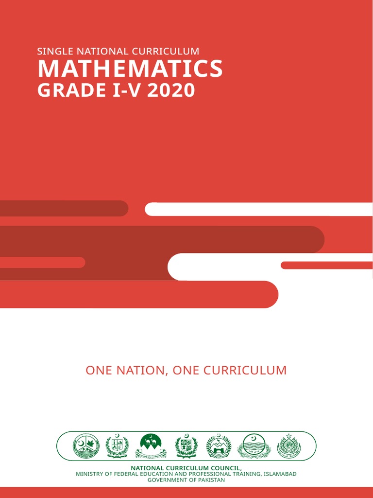 Single National Curriculum Mathematics 2020 | PDF | Curriculum ...