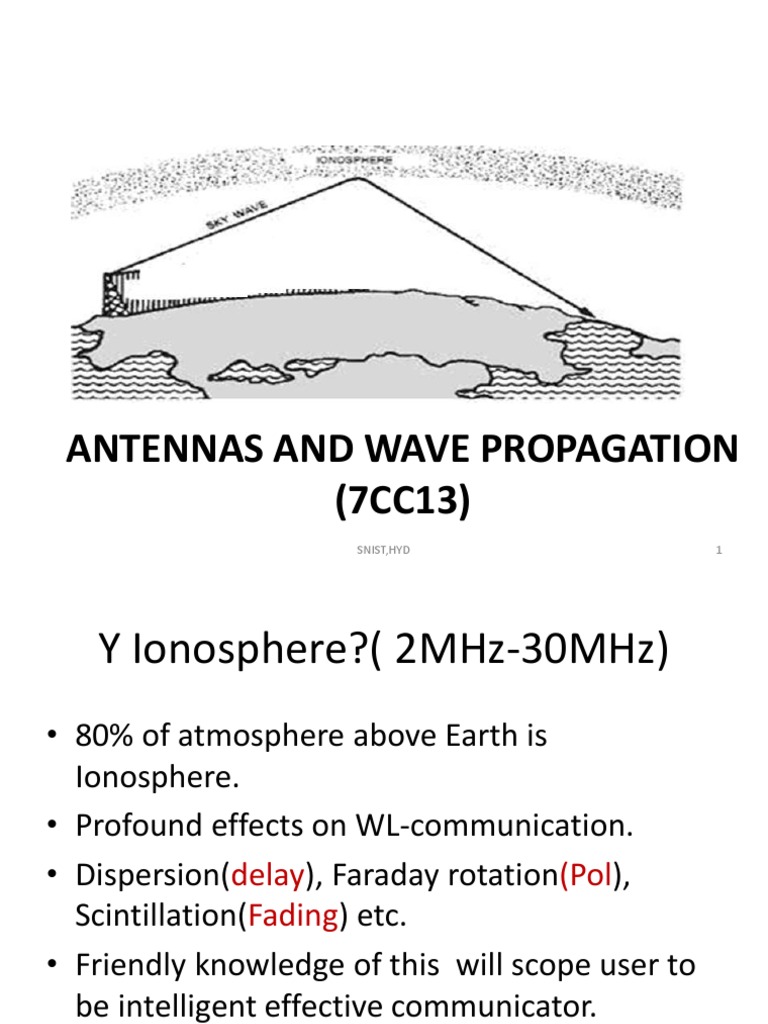 Ionosphere: Structure and Propagation Effects | PDF | Ionosphere ...