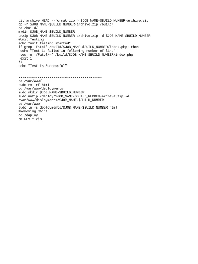 Build Script 1 | PDF