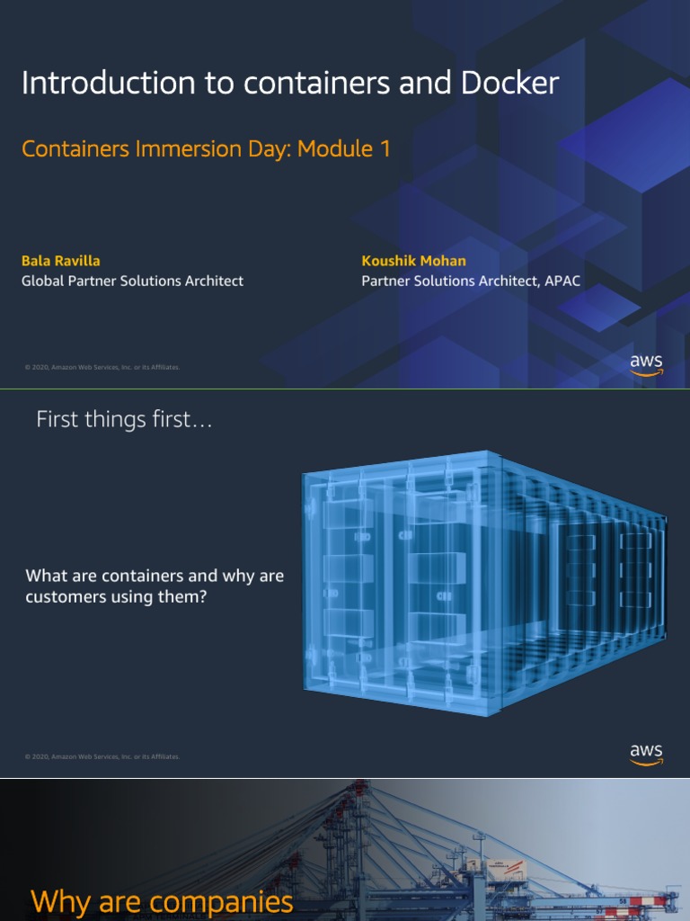 Module 1 - Introduction To Containers and Docker | PDF