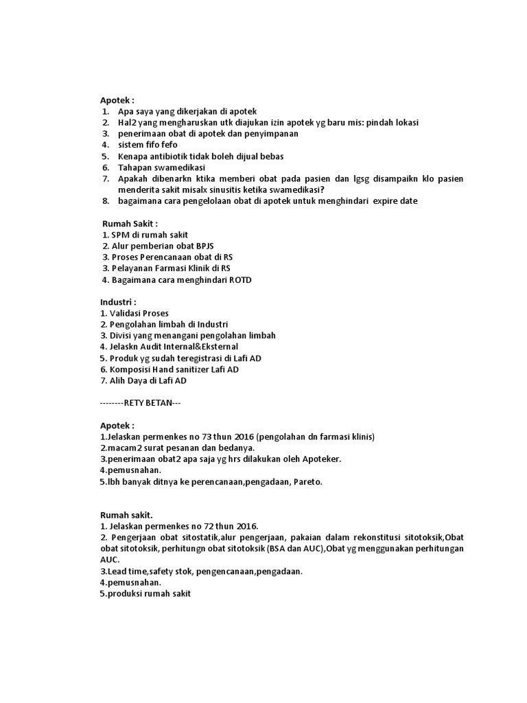 Kompre - Pertanyaan2 | PDF