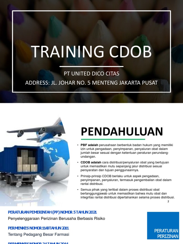 Pelatihan CDOB di PT United Dico Citas | PDF | Sains & Matematika