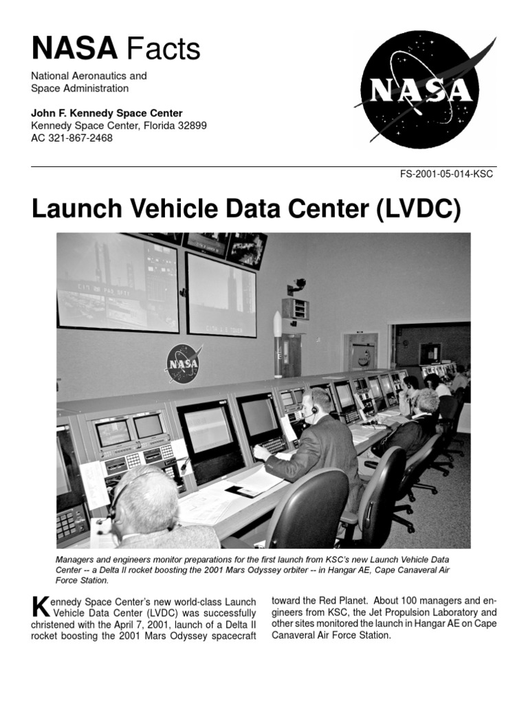 NASA Facts Launch Vehicle Data Center (LVDC) 2001 | PDF | Kennedy Space ...