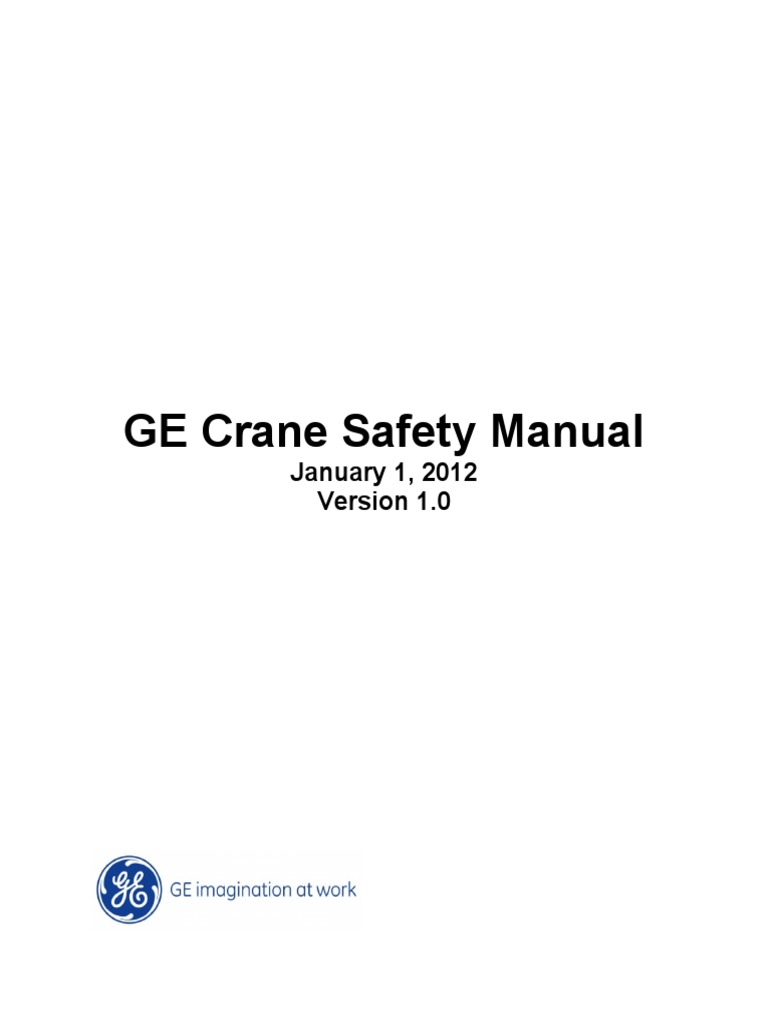GE Crane Safety Guidelines and Procedures | PDF | Crane (Machine ...