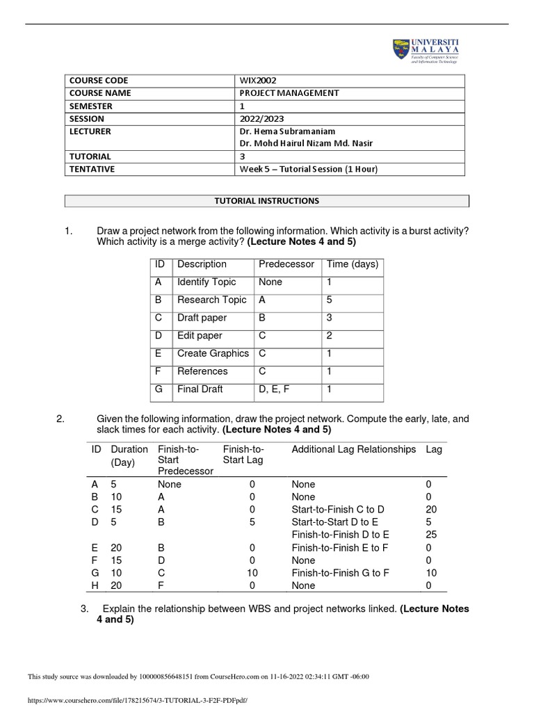 Tutorial 3 F2F PDF PDF | PDF | Software Engineering | Computing