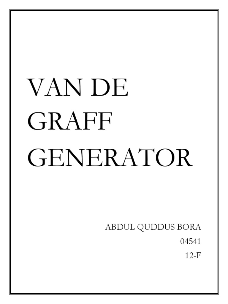 Van de Graff | PDF | Particle Accelerator | Electricity