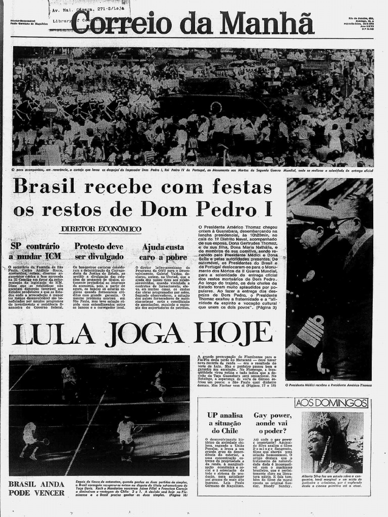 Restos Mortais de D. Pedro I | PDF | Brasil | Portugal