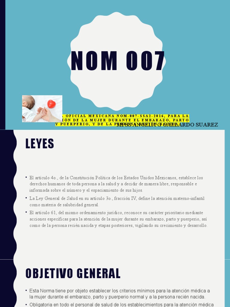 Nom 007 | Descargar gratis PDF | Muerte materna | El embarazo