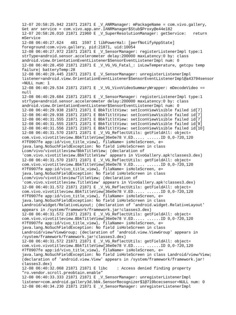 Log | PDF | Android (Operating System) | Software