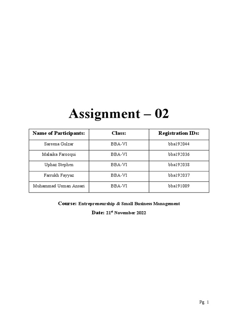 Assignment - 02 | PDF
