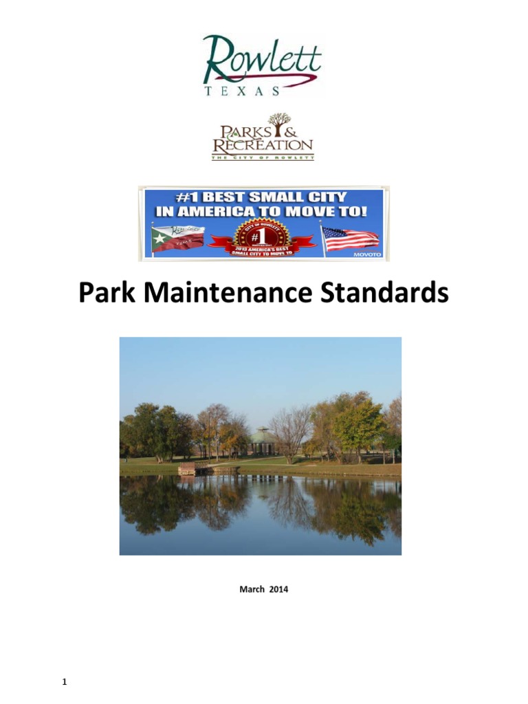 The City of Rowlett - Park Maintenance Standards | PDF | Lawn | Mulch