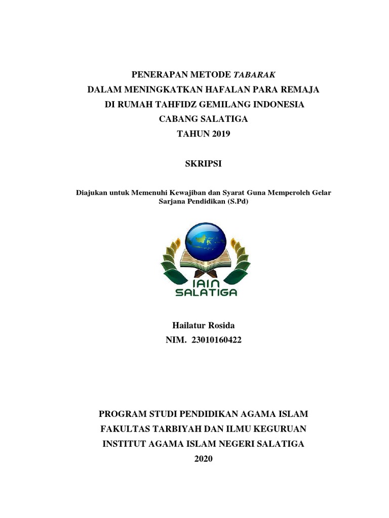 Metode Tabarak | PDF