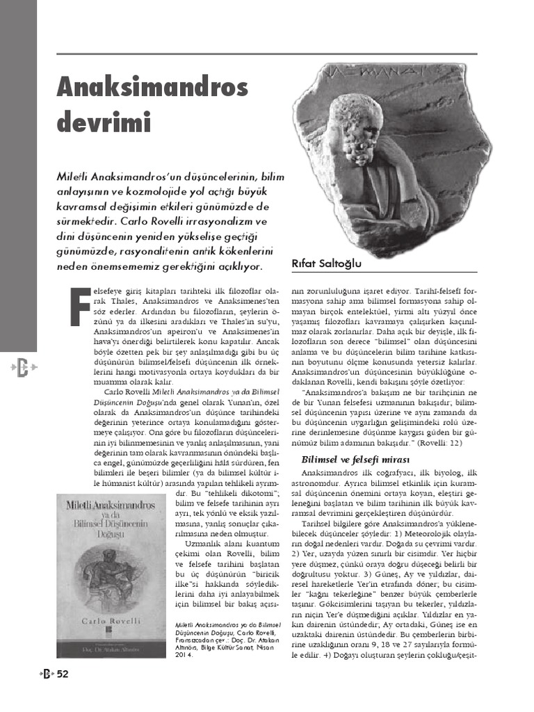 1-Anaksimandros Devrimi | PDF