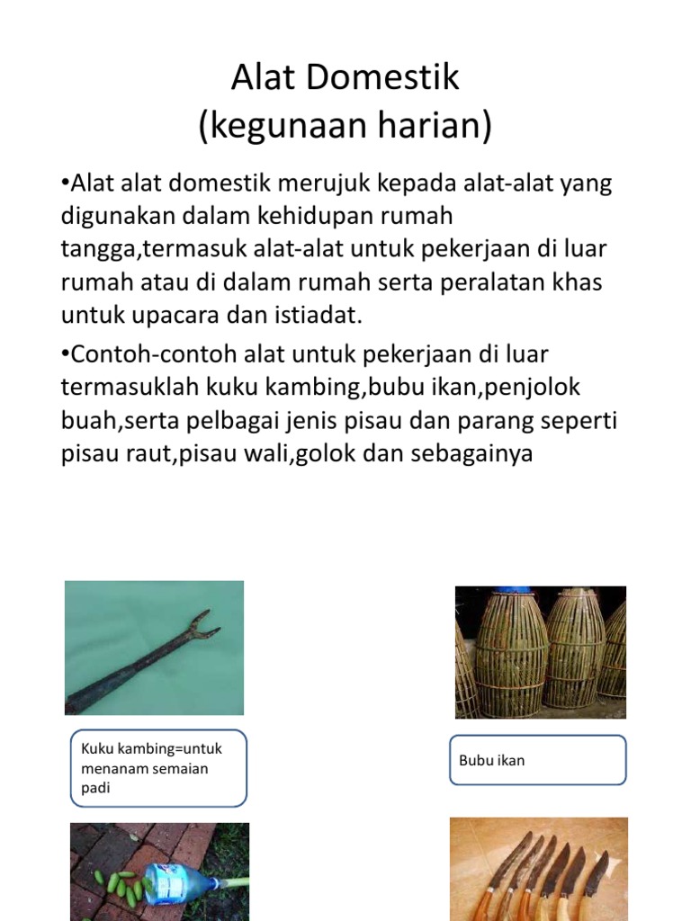 Alat Domestik | PDF