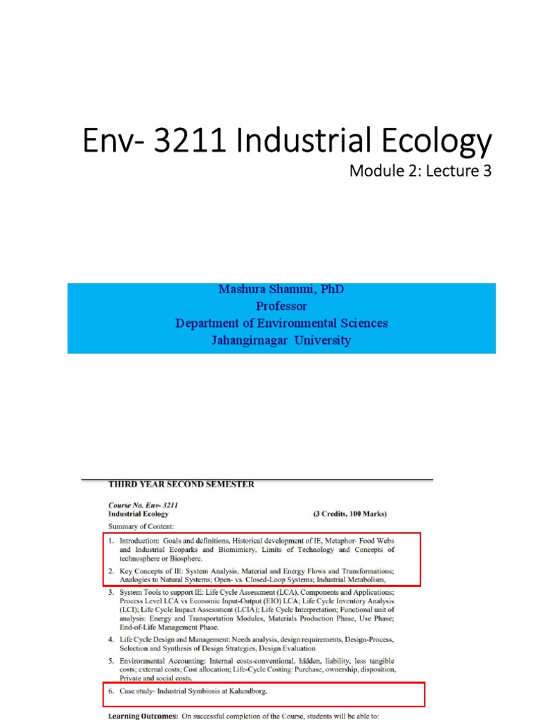 Module 1 Lecture 3 Pdf Ecology Recycling