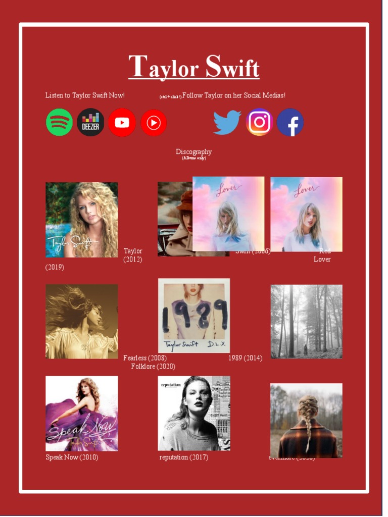 Taylor-Swift-discography | PDF