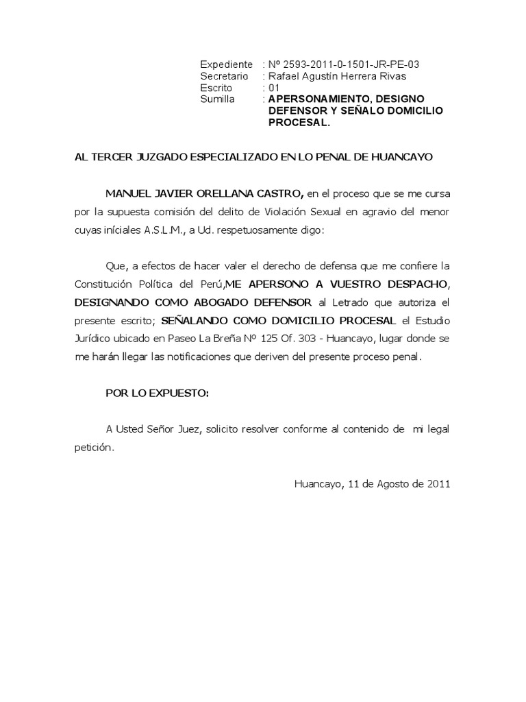 Manuel Orellana Castro | PDF | Violación | Derecho penal