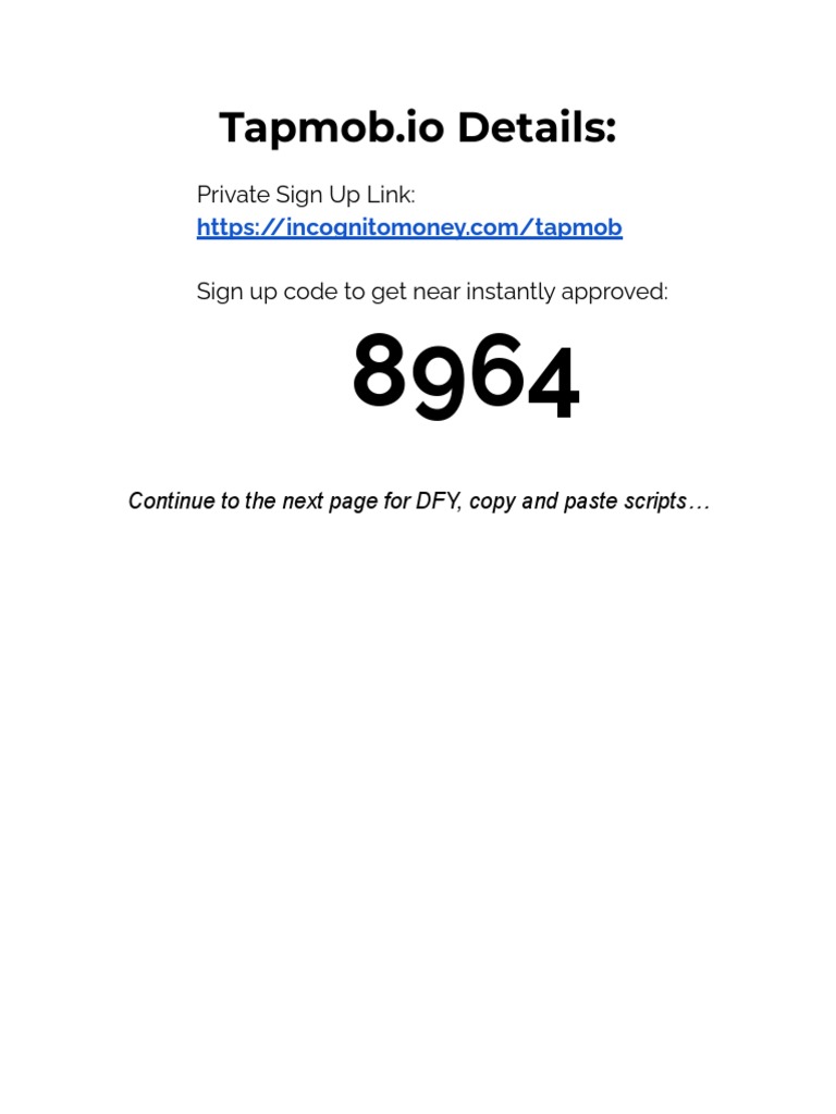 Incognito Money Tapmob | PDF