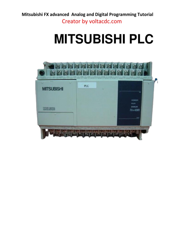 Mitsubishi FX Advanced Analog and Digital Programming Tutorial 1 | PDF | Relay | Programmable ...