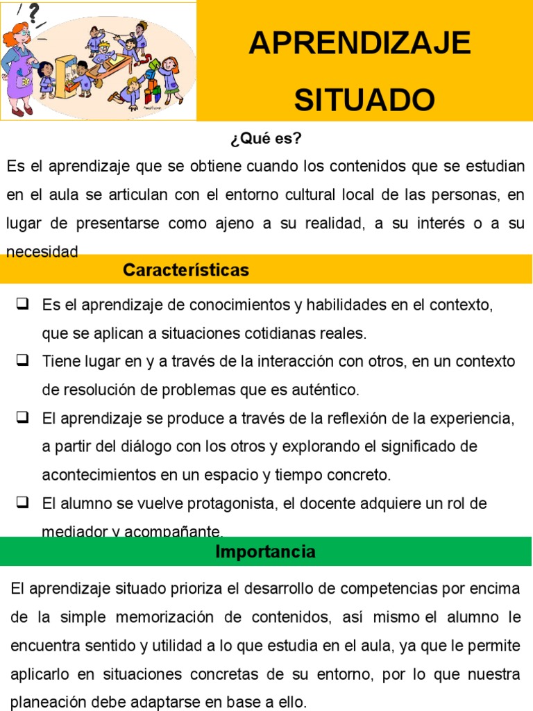 Infografia Aprendizaje Situado | PDF Infografia Aprendizaje Situado | PDF