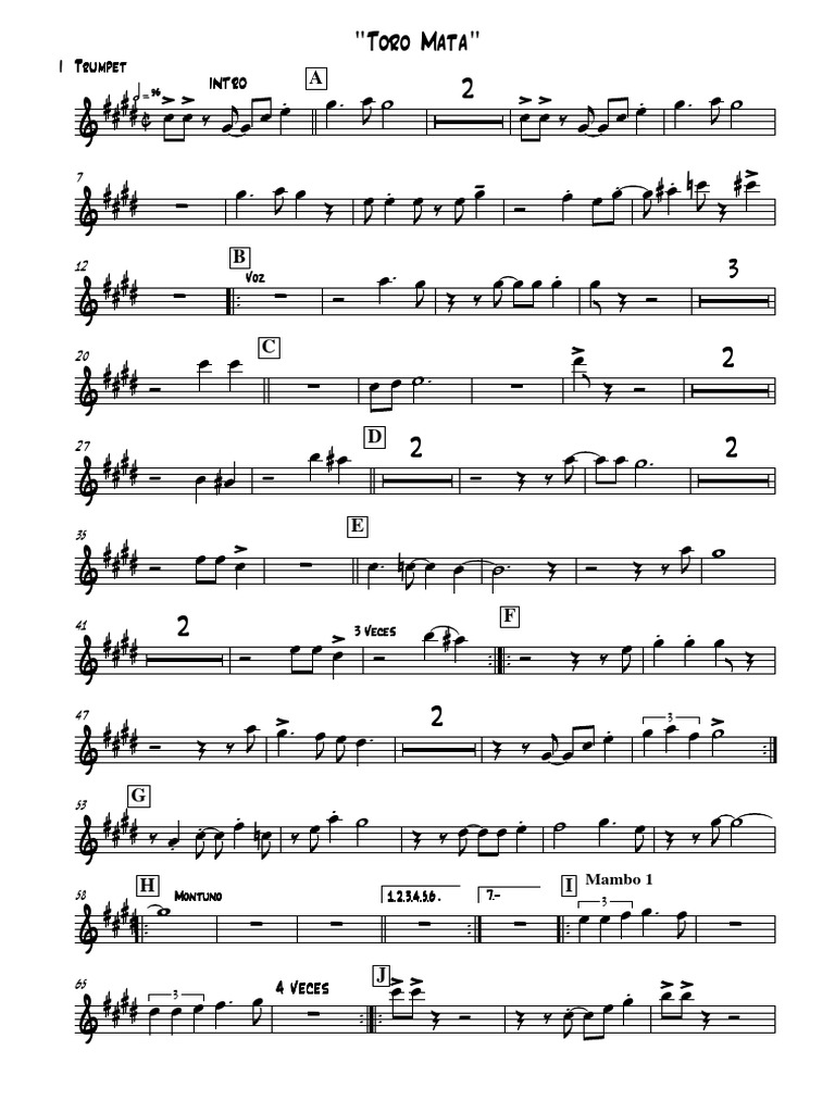 Toro Mata Trumpet I | PDF