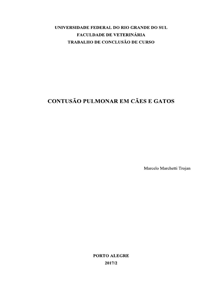 contusão pulmonar | PDF