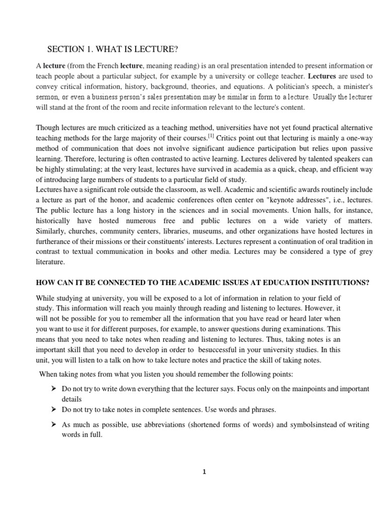 Short Summery Note On Communicative English Skills I | PDF | Lecture ...