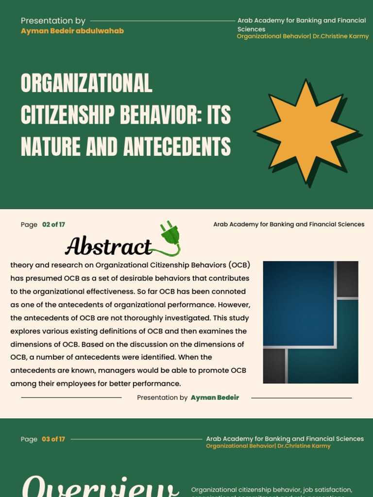 Organizational Citizenship Behavior Its Nature and Antecedents | PDF ...