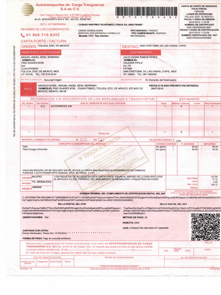 Carta De Porte Pdf 8756