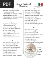 Letra Del Himno Al Estado de Hidalgo | PDF