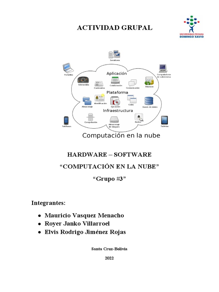 Computación en La Nube | PDF | Computación en la nube | Software de la aplicacion