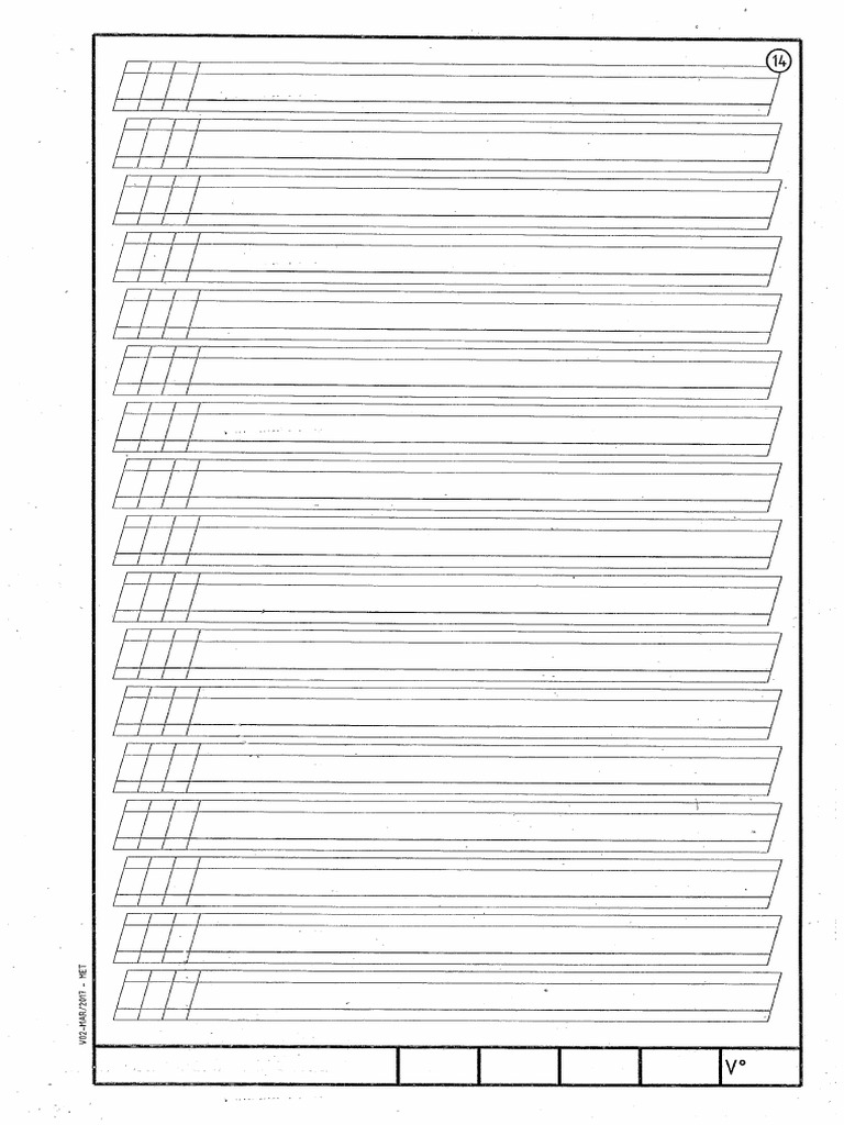 Hoja Caligrafia Inclinada | PDF