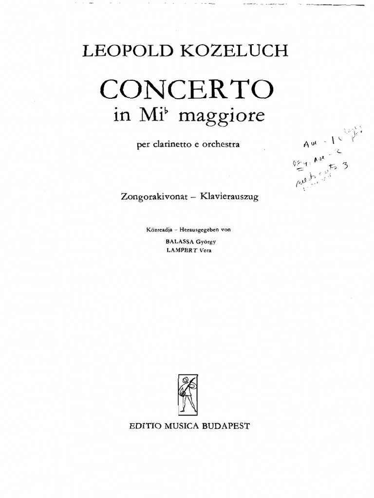 Piano - Concerto - Leopold Kozeluch | PDF