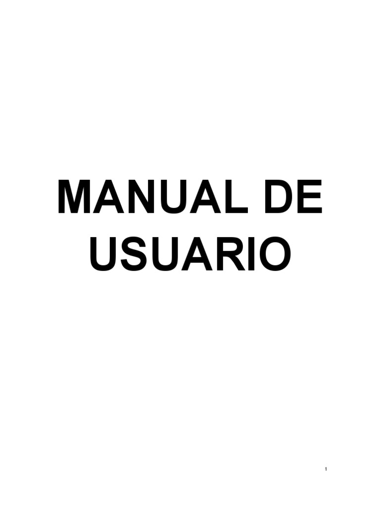 Manual De Usuario Pdf Sitios Web Red Mundial