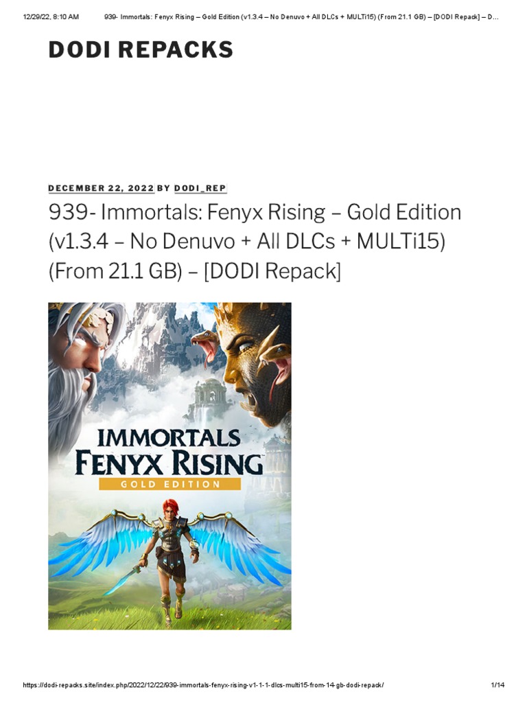 939 - Immortals - Fenyx Rising - Gold Edition (v1.3.4 - No Denuvo + All ...