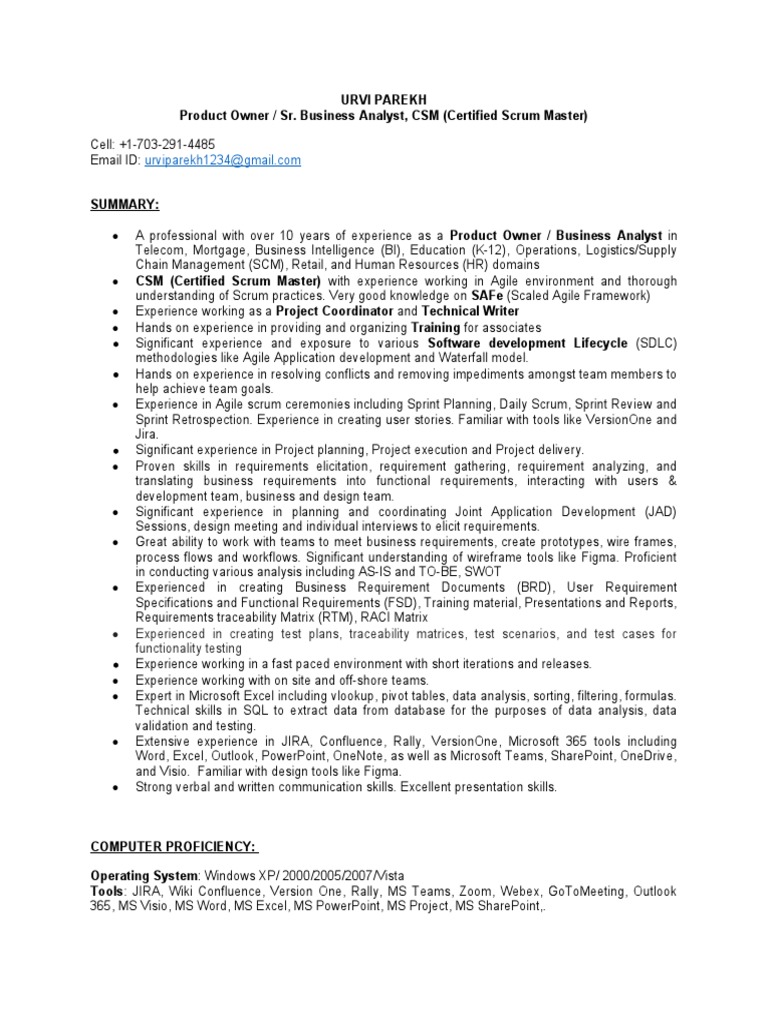 Dice Resume CV Usds | PDF | Scrum (Software Development) | Share Point