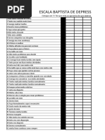 Escalas Beck - BDI, BHS, BAI, BSI | PDF | Suicídio | Depressão