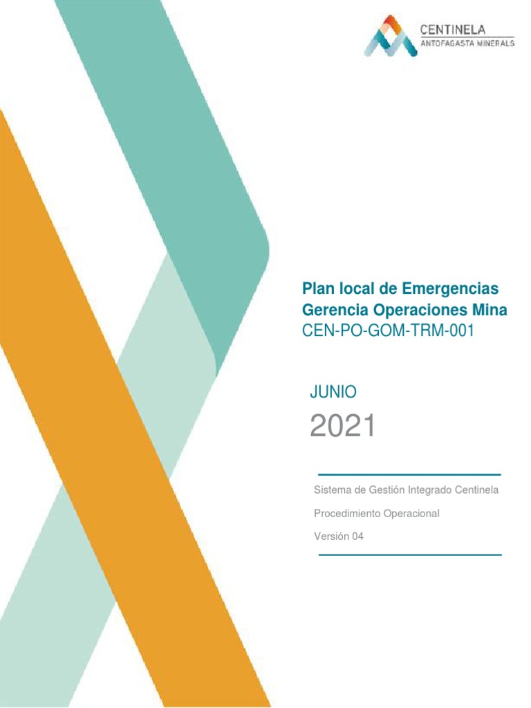 CEN-PO-GMI-TRM-001 - v4 PLAN LOCAL EMERGENCIAS GERENCIA OP. MINA ...