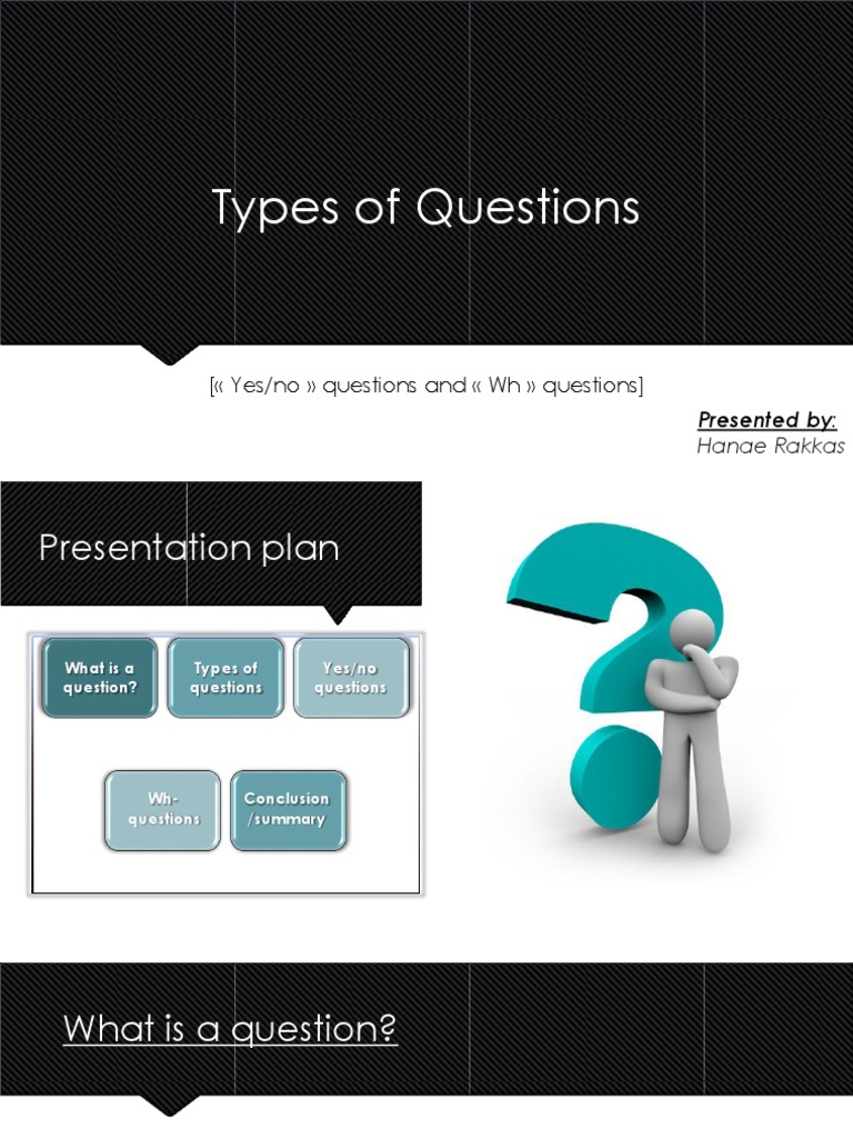 Type of Questions | PDF | Question | Cognitive Science