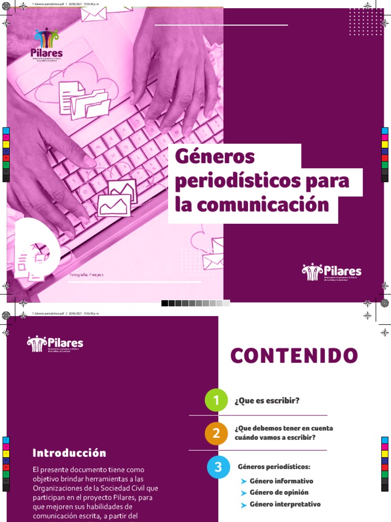 Guía de Géneros Periodísticos | PDF | Comunicación