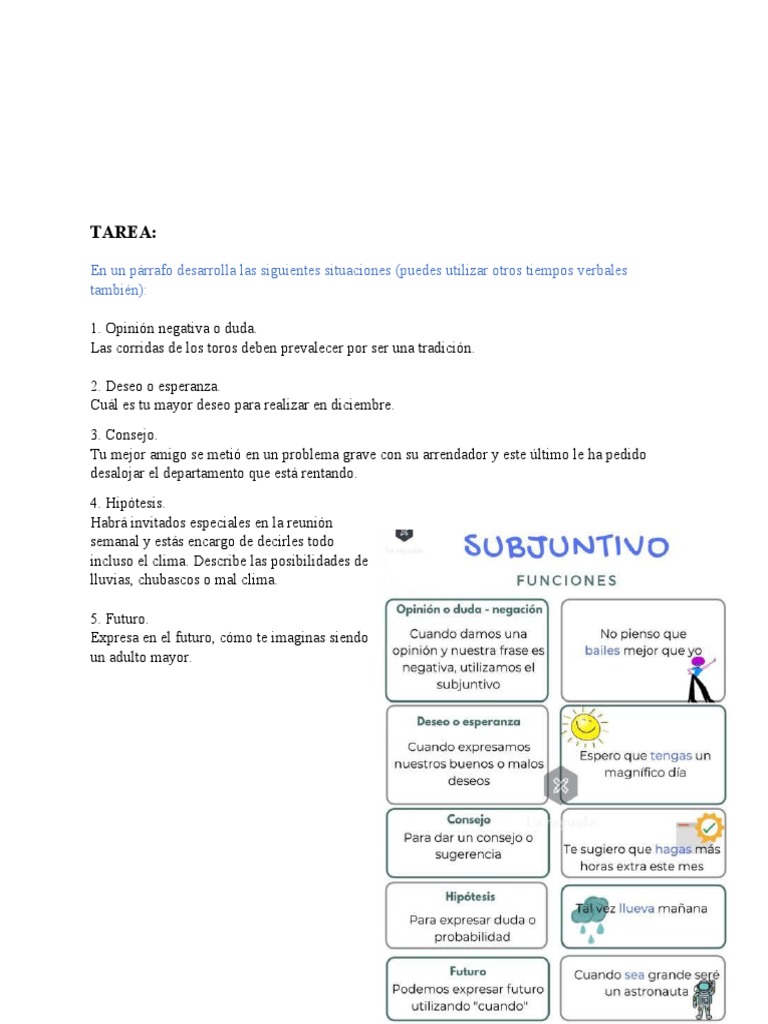 Imperfecto Del Subjuntivo Usos y Conjugaciones | PDF | Verbo | Lingüística