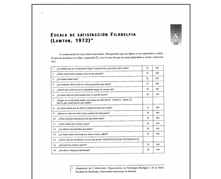 Escala de Filadelfia | PDF | Crecimiento personal y profesional