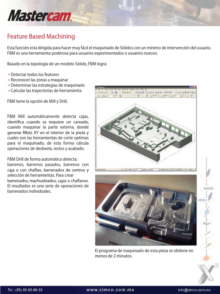 Mastercam Feature Based Machining PDF | PDF
