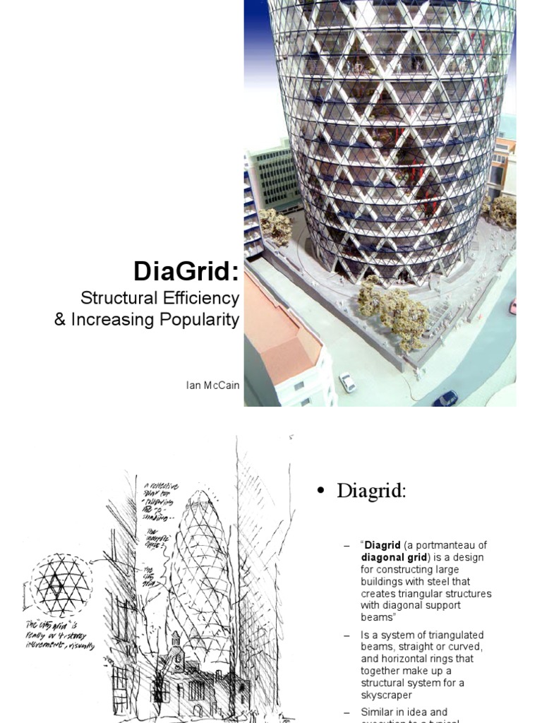 Diagrid:: Structural Efficiency & Increasing Popularity | PDF | Truss ...