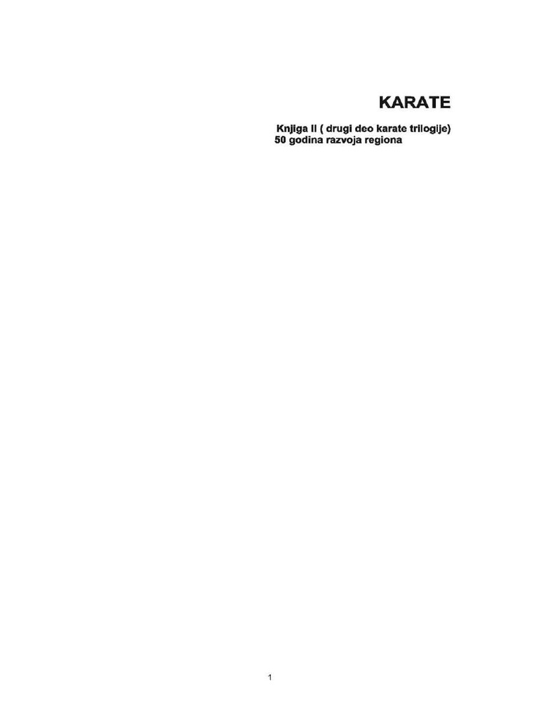 Karate II | PDF
