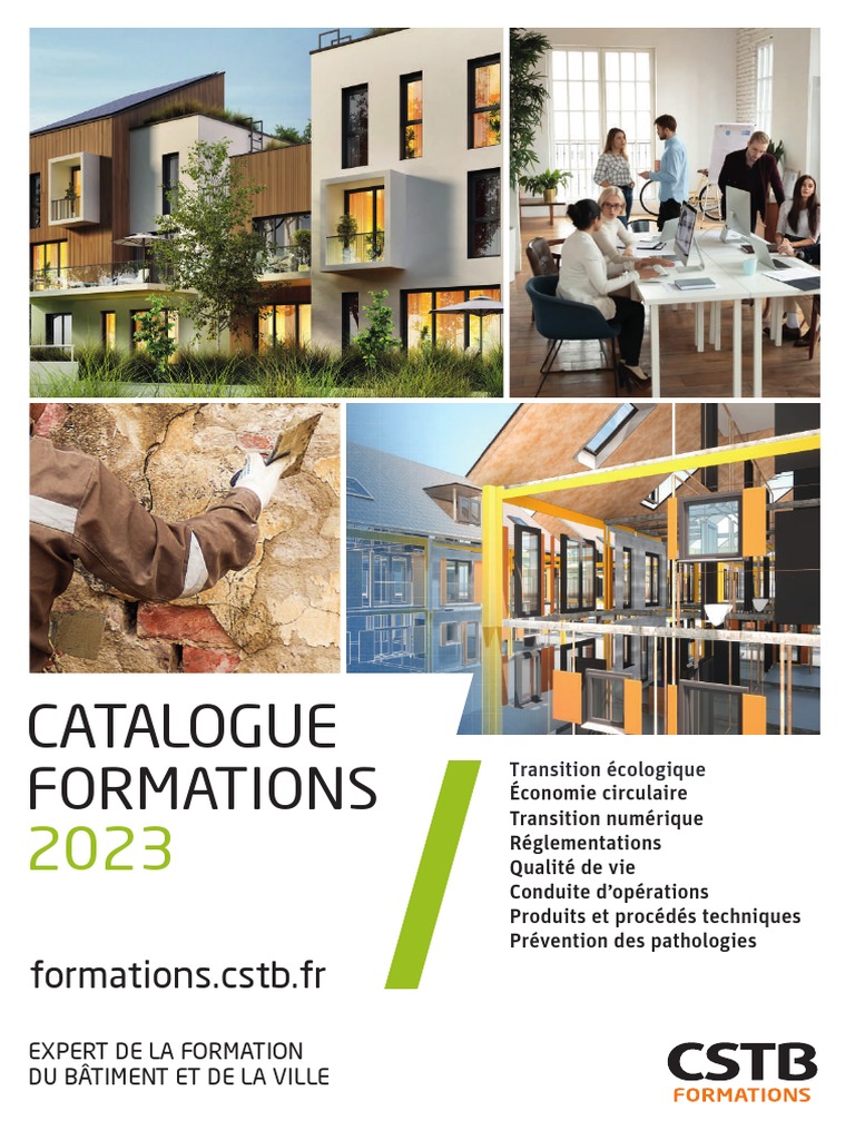 Catalogue CSTB Formations 2023 | PDF | Building information modeling | Fenêtre