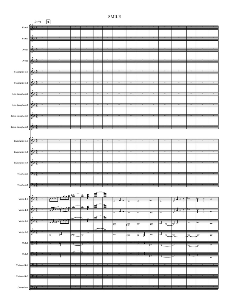 SMILE - Score and Parts | PDF